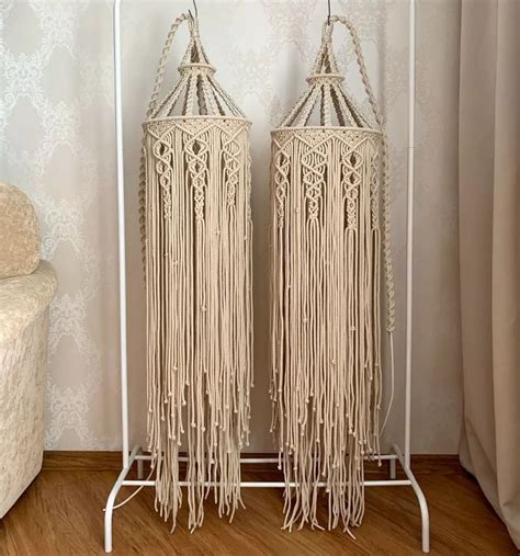 Люстра макраме светильник макраме абажур макраме в интернет магазине Ярмарка Мастеров по цене