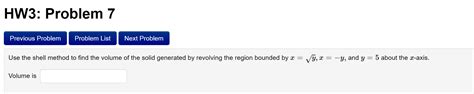 Solved Hw3 Problem 7 Previous Problem Problem List Next
