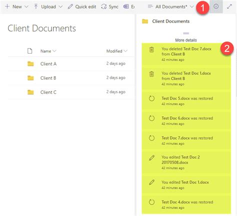 How To Restore A Document Library In Sharepoint Online Sharepoint Maven