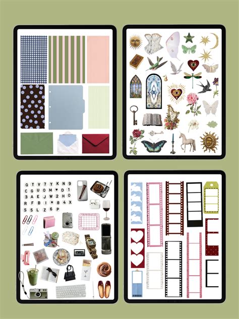 Junk Journal Sticker Book Flourish Planner