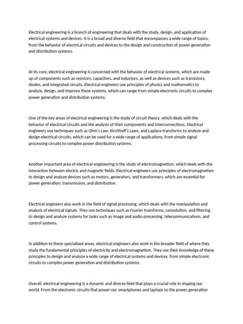 Electrical Engineering Notes Pdf