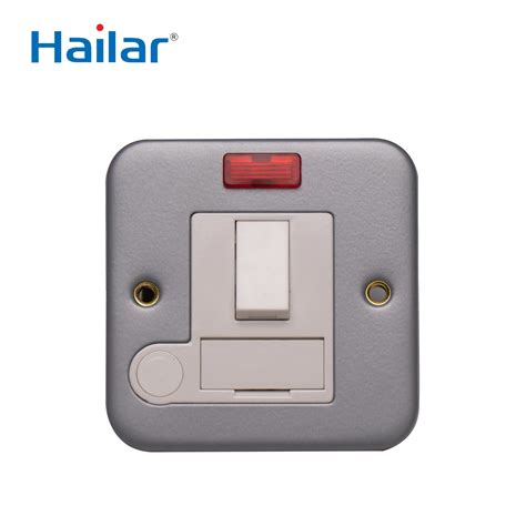 British Standard Spur Switched Fused Connection Unit Flex Outlet Wall Switch And