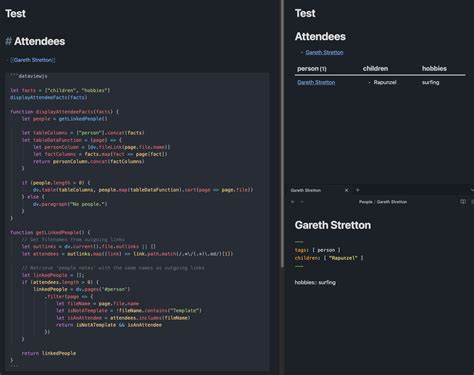 Aggregating Personal Details From Meeting Notes Into Person Pages Share And Showcase Obsidian