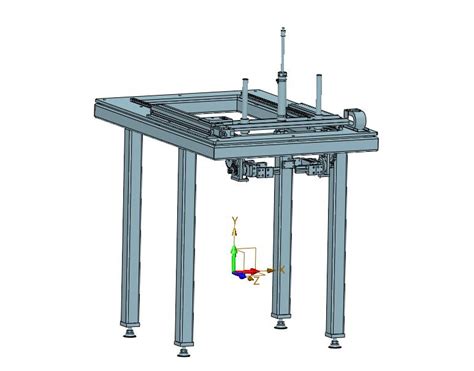 双面夹持翻面提升横移设备 Step 模型图纸下载 懒石网