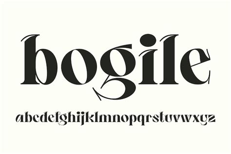 Premium Vector Retro Decorative Display Font Vector