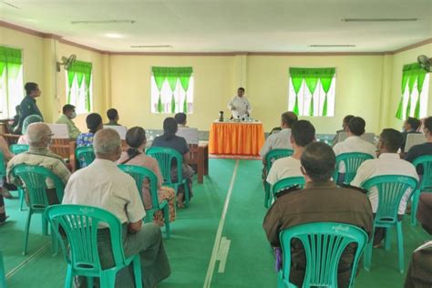 မွန်ပြည်နယ်ဝန်ကြီးချုပ် ဦးဇော်လင်းထွန်း သထုံမြို့မဈေး ပြန်လည်ပြုပြင်တည်ဆောက်နိုင်ရေး မြို့နယ်စည