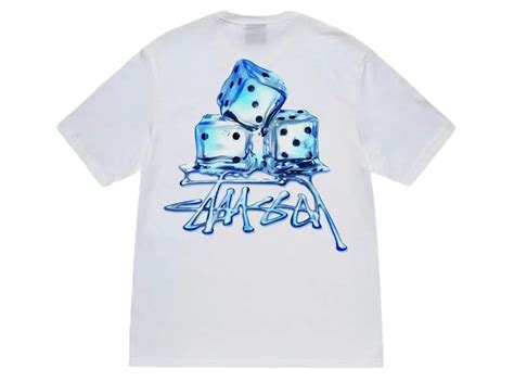 Áo Stussy Melted Tee ‘white Jordan 1