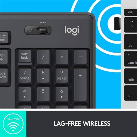 Logitech Mk295 Silent Wireless Keyboard And Mouse Combo 10m Wifi Range 2 4ghz Wireless Nano