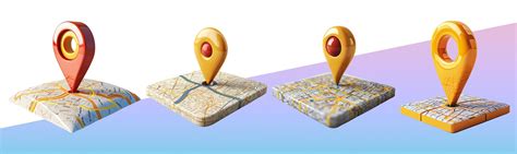 Premium Psd 3d Location And Map Marker Icons