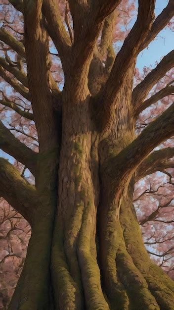 Premium Ai Image Texture Tree Skin