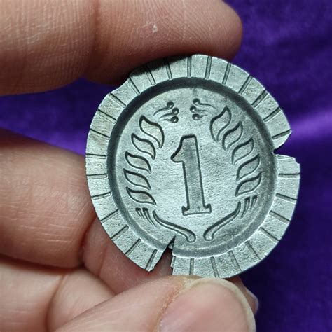 3d print of mimic token coin by metalurgo