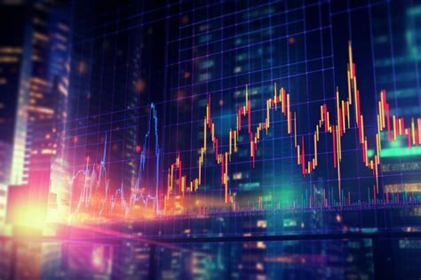 Premium Ai Image Abstract Glowing Forex Chart Interface