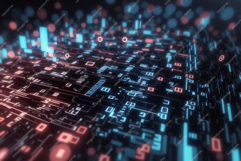 Binary Code Background Abstract Technology Digital Binary Data And Secure Data Concept 3d