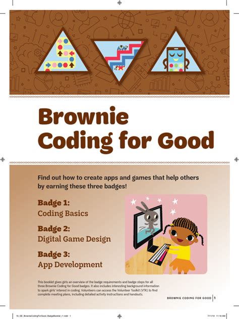 Brownie Coding For Good Pdf Programmer Algorithms