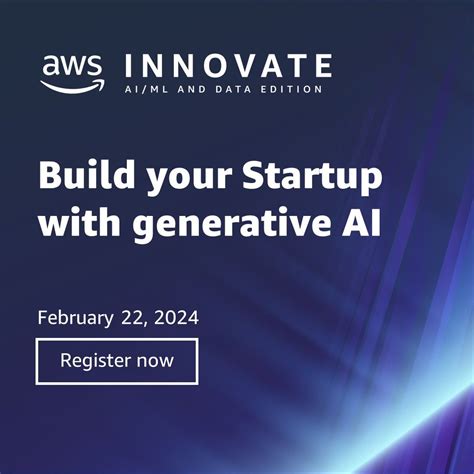 Amazon Web Services Aws On Linkedin Aws Innovate Generative Ai And Data Asia Pacific