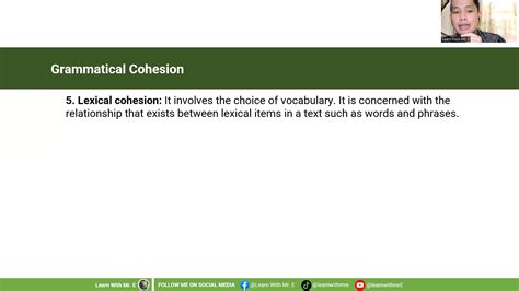 Grammatical Cohesion Lexical Cohesion Watch The Full Video Here