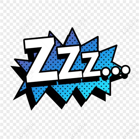 Blue Zzz 대화 상자 말풍선 일러스트창조적푸른 Png 일러스트 무료 다운로드 Lovepik