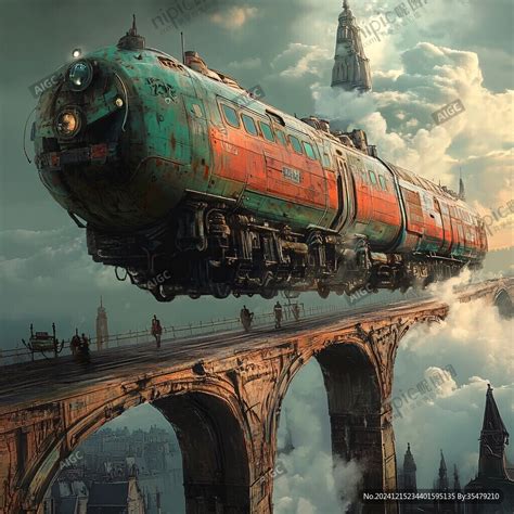 Ai创作图哈利魔法火车 霍格沃兹专列 Cgi超现实主义 电影原画 电影原画插画 时间旅行奇幻 魔法火车 Uhd壁纸 蒸汽朋克世界 高铁原画 3d概念艺术 Cgi艺术品 Cg绘画作品 云端列车