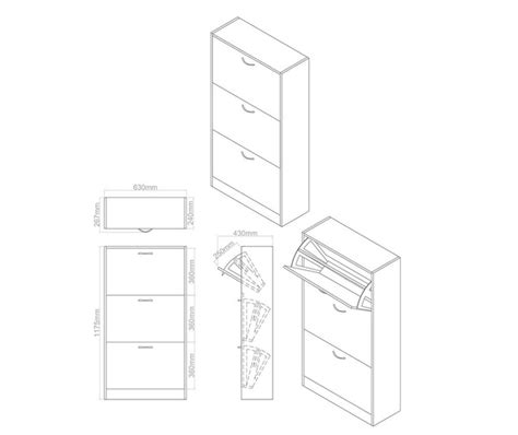 Шкаф за обувки Norks Style Vivre