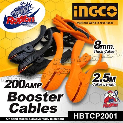 Ingco 200amp Booster Cables Hbtcp2001 Rexxon Power Tools Trading Lazada Ph