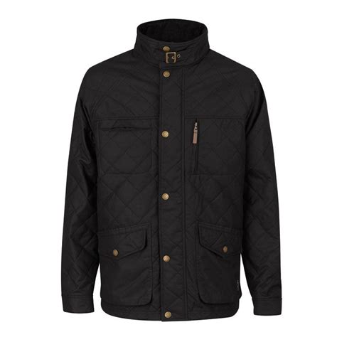 Jack Murphys Howard Waxed Jacket In Pitch Black