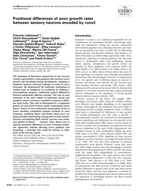 Pdf Positional Differences Of Axon Growth Rates Between Sensory