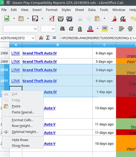 librecalc how do i delete a row english ask libreoffice