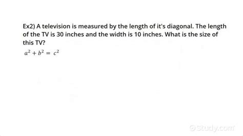 How To Solve Pythagorean Theorem Word Problems Trigonometry Worksheets Library