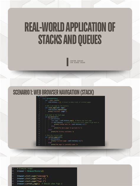 Real World Application Of Stacks And Queues 124127 Pdf