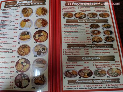 Online Menu Of El Compadre Restaurant Sunnyside Washington 98944 Zmenu