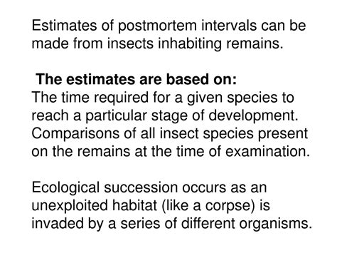 Ppt Forensic Entomology Powerpoint Presentation Free Download Id