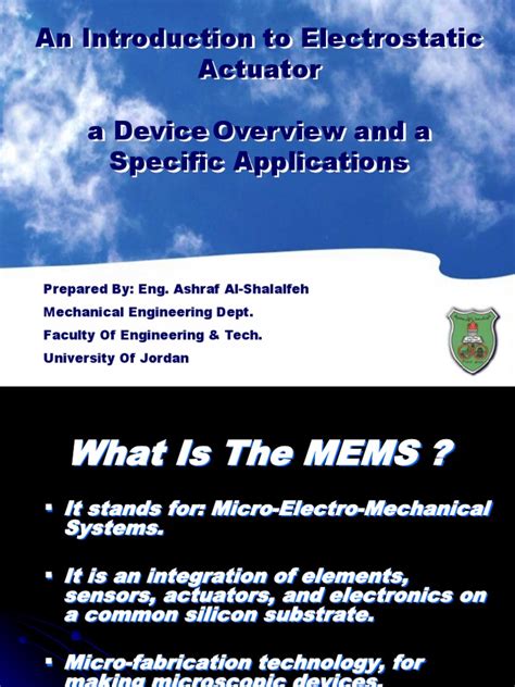 Pdf An Introduction To Electrostatic Actuator Dokumen Tips