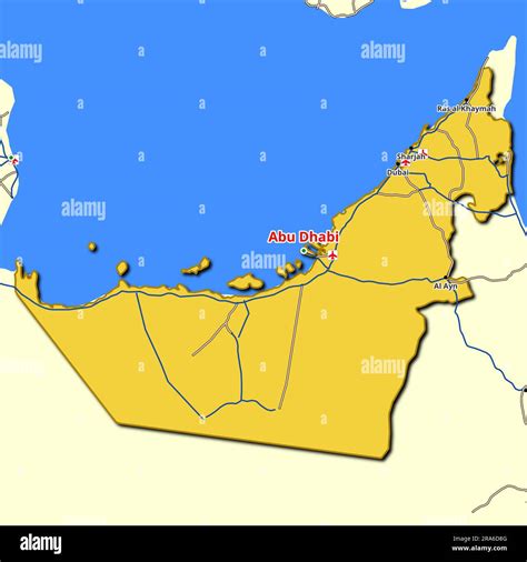 United Arab Emirates Map States Maps Of United Arab Emirates