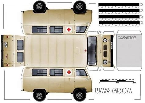 УАЗ 450А Бумажная модель Бумажные модели Дети искусство арт