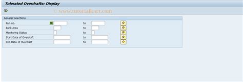 F9kovrdisp Sap Tcode Tolerated Overdraft Display
