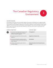 CSC TXT VOL Chap EN V Pdf The Canadian Regulatory Environment CHAPTER OVERVIEW