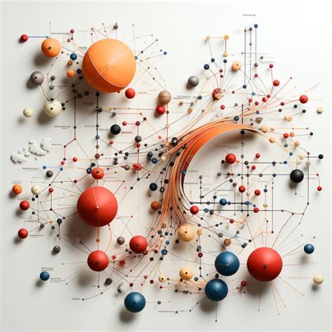 Colorful Network Graph Illustration Stock Illustration Illustration