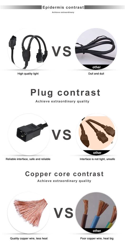 Iec C To X Iec C Ac Us Uk Eu Au Pin Ac Computer In Y Splitter Extension Power Cord