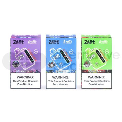 Zero Bar 7500 0 Zero Nicotine Disposable Vape Zero Bar Vape