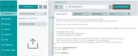 Arduino Iot Cloud Esp32 Send Sensor Readings And Control Outputs