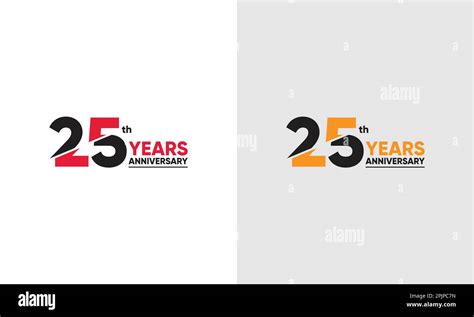 25 Anniversary Logo Stock Vector Image And Art Alamy