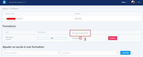 Comment Renvoyer à Vos élèves Le Mail Daccès à Une Formation