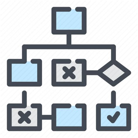 Algorythm Structure Hierarchy Network Organization Icon Download