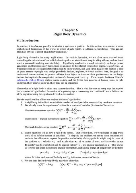 Rotational Dynamics Pdf 158238 Rigid Bodies