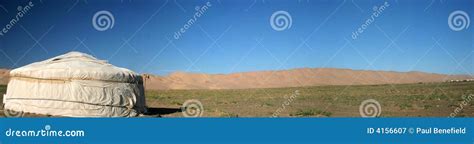 Ger Tent Stock Image Image Of Mongolian Landscape Summer 4156607