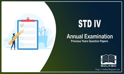 Previous Years Question Papers Of Std Iv Annual Examination 2023