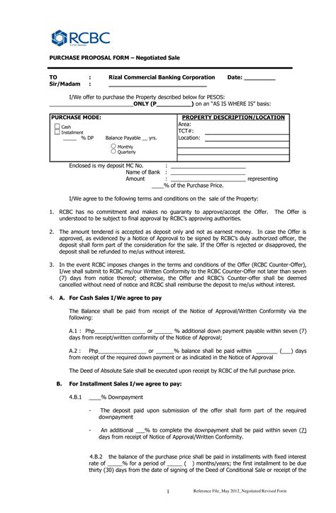 Purchase Proposal Template Free 52 Sample Business Proposal Letter