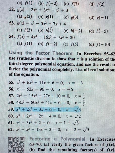 Solved Show That X Is A Solution Of The Third Degree