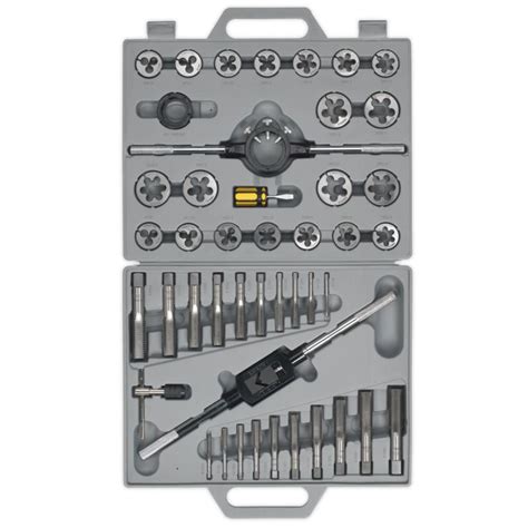 Sealey Tap And Die Set 45pc Split Dies Metric Workplace Stuff Uk