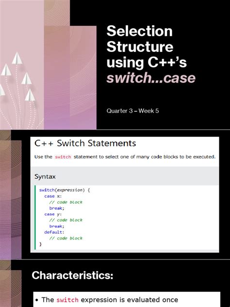 Selection Structure Using C Swith Case Pdf C Software Engineering